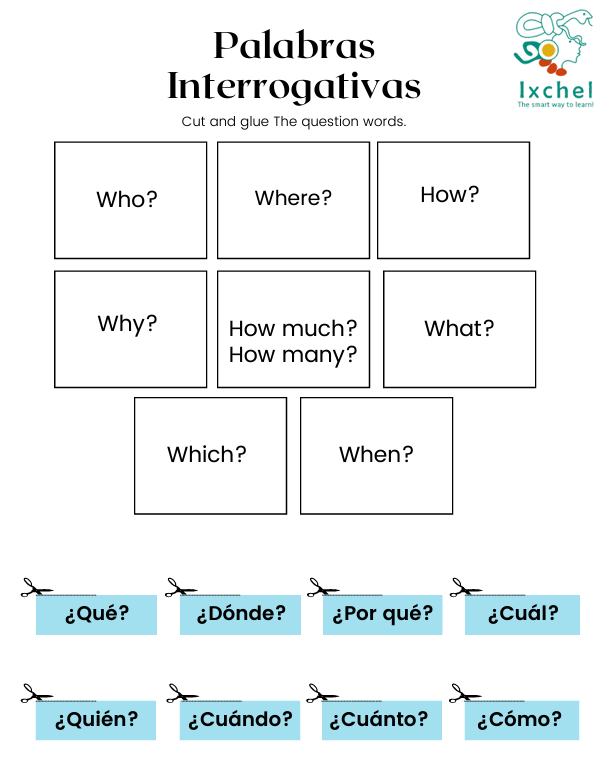 Question Words P-1-K-015 - spanish lessons online