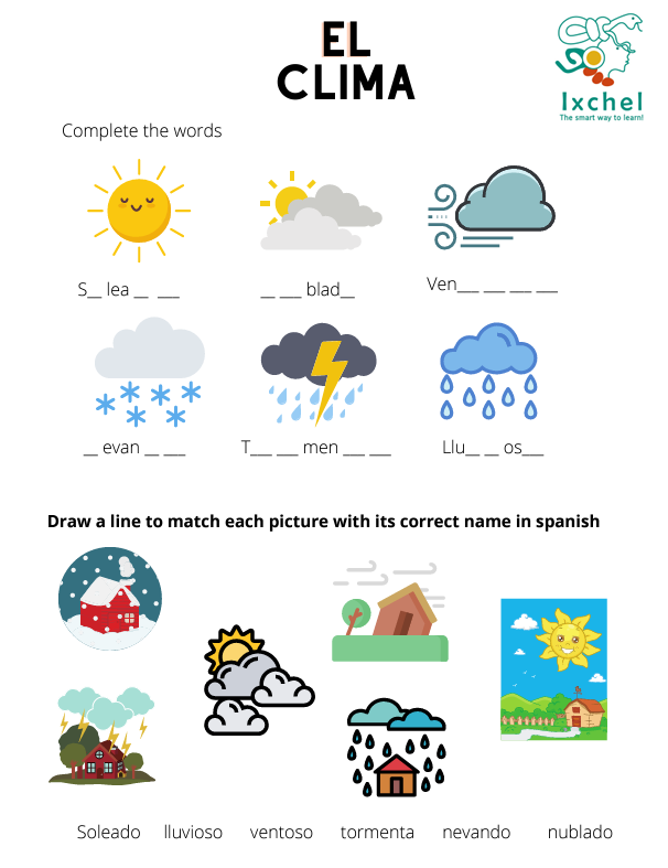 Weather P-1-K-098 - spanish lessons online