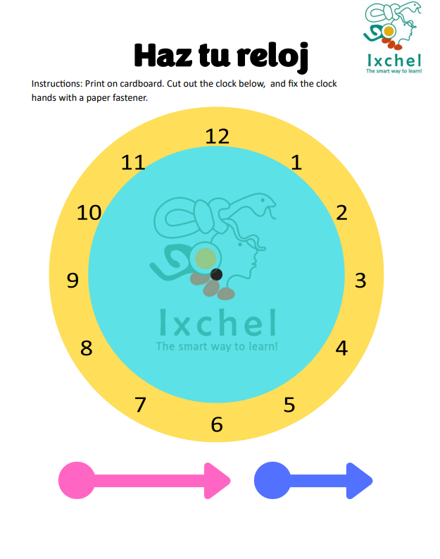 The clock P-1-K-063 - spanish lessons online