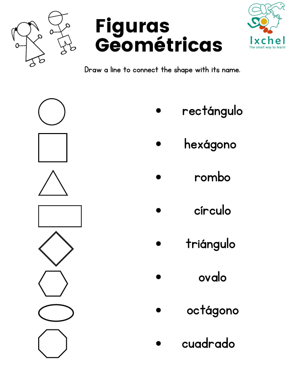 Geometric shapes P-1-K-259 - spanish lessons online
