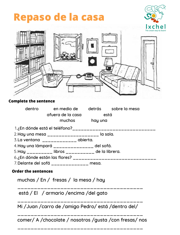 Parts of the house P-1-K-126 - spanish lessons online