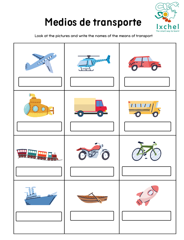 Means of transportation P-1-K-244 - spanish lessons online