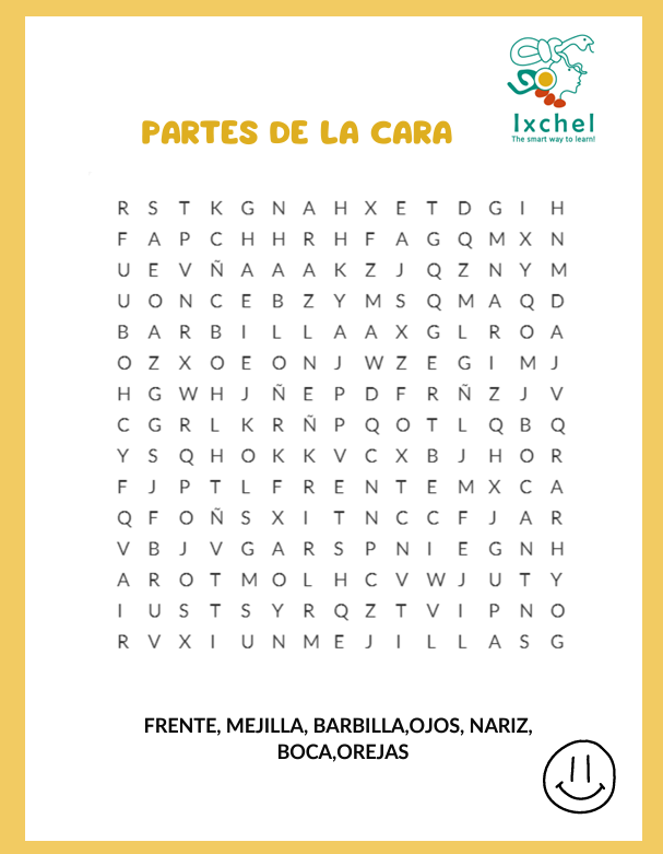 Body parts P-1-K-276 - spanish lessons online