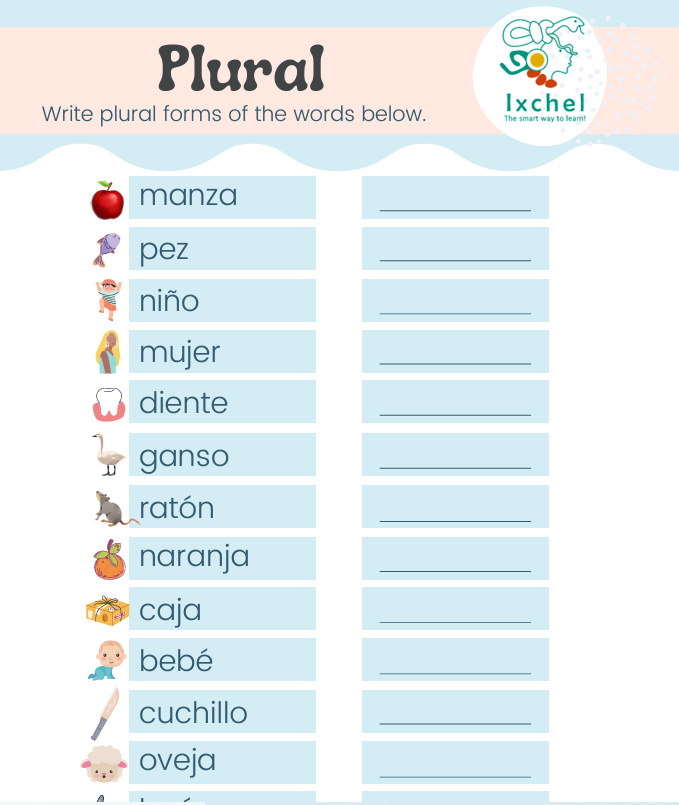 Gender and number P-1-K-035 - spanish lessons online