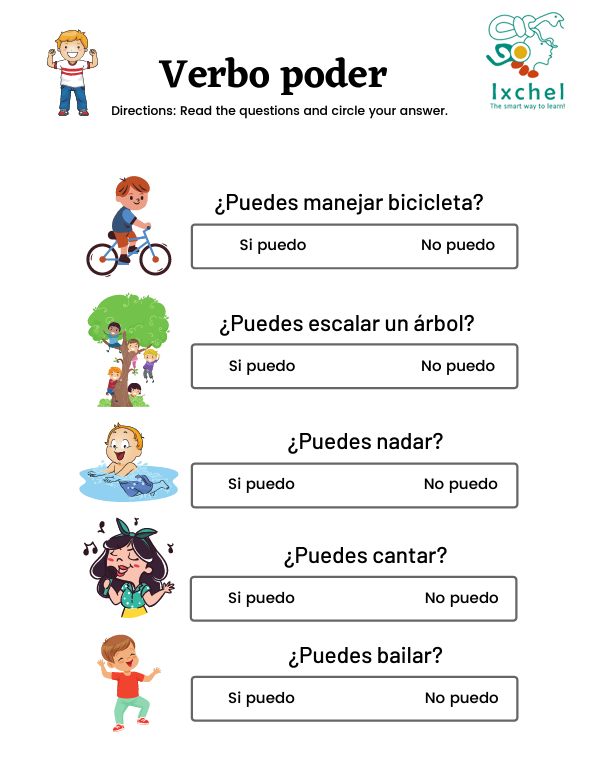 Verb can P-1-K-232 - spanish lessons online
