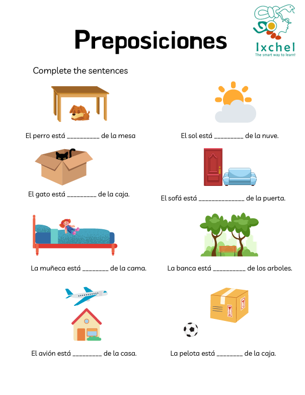 Prepositions P-1-K-127 - spanish lessons online